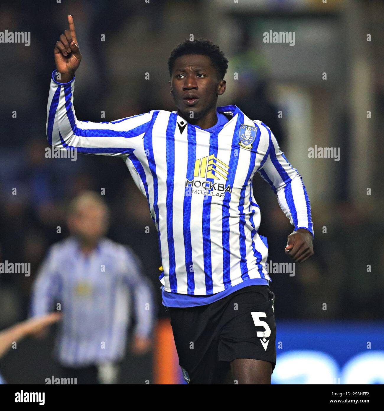 Sheffield, UK. 22nd Jan, 2025. Di'Shon Bernard of Sheffield Wednesday ...