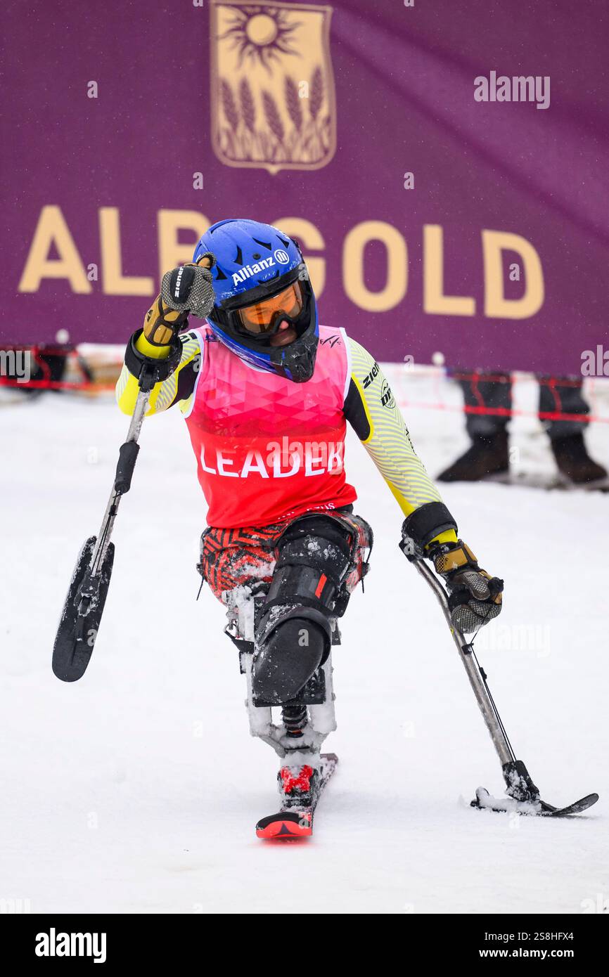 22 January 2025, Baden-Württemberg, Feldberg: Alpine skiing: FIS Para ...