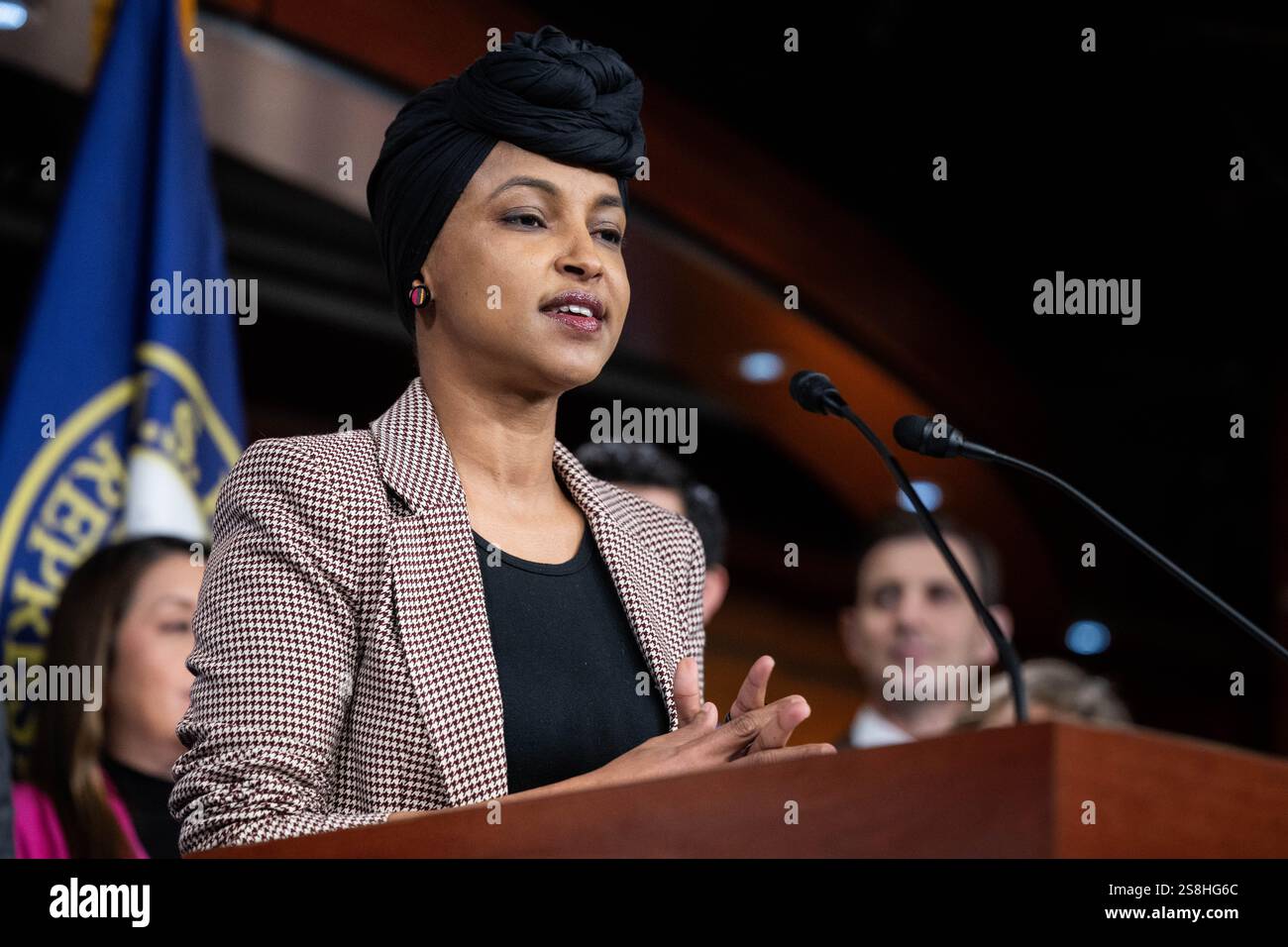 Washington, United States. 22nd Jan, 2025. U.S. Representative Ilhan ...