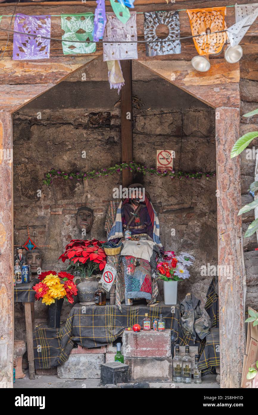 Antigua Guatemala, Sacatepequez, Guatemala. March 9, 2024. Altar to San ...