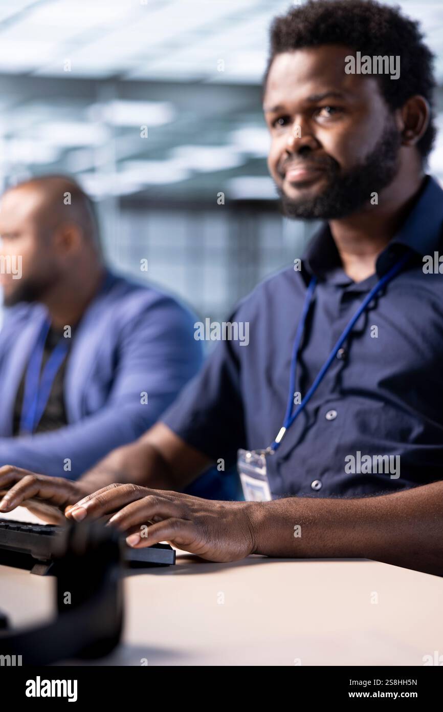 Cybersecurity Division Staff Member Monitoring Security Incidents