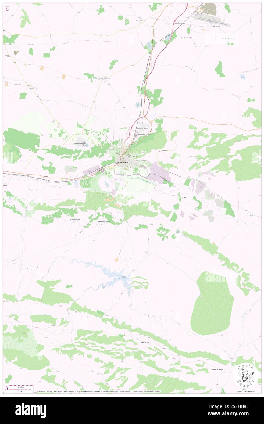 Puertollano spain map Cut Out Stock Images & Pictures - Alamy