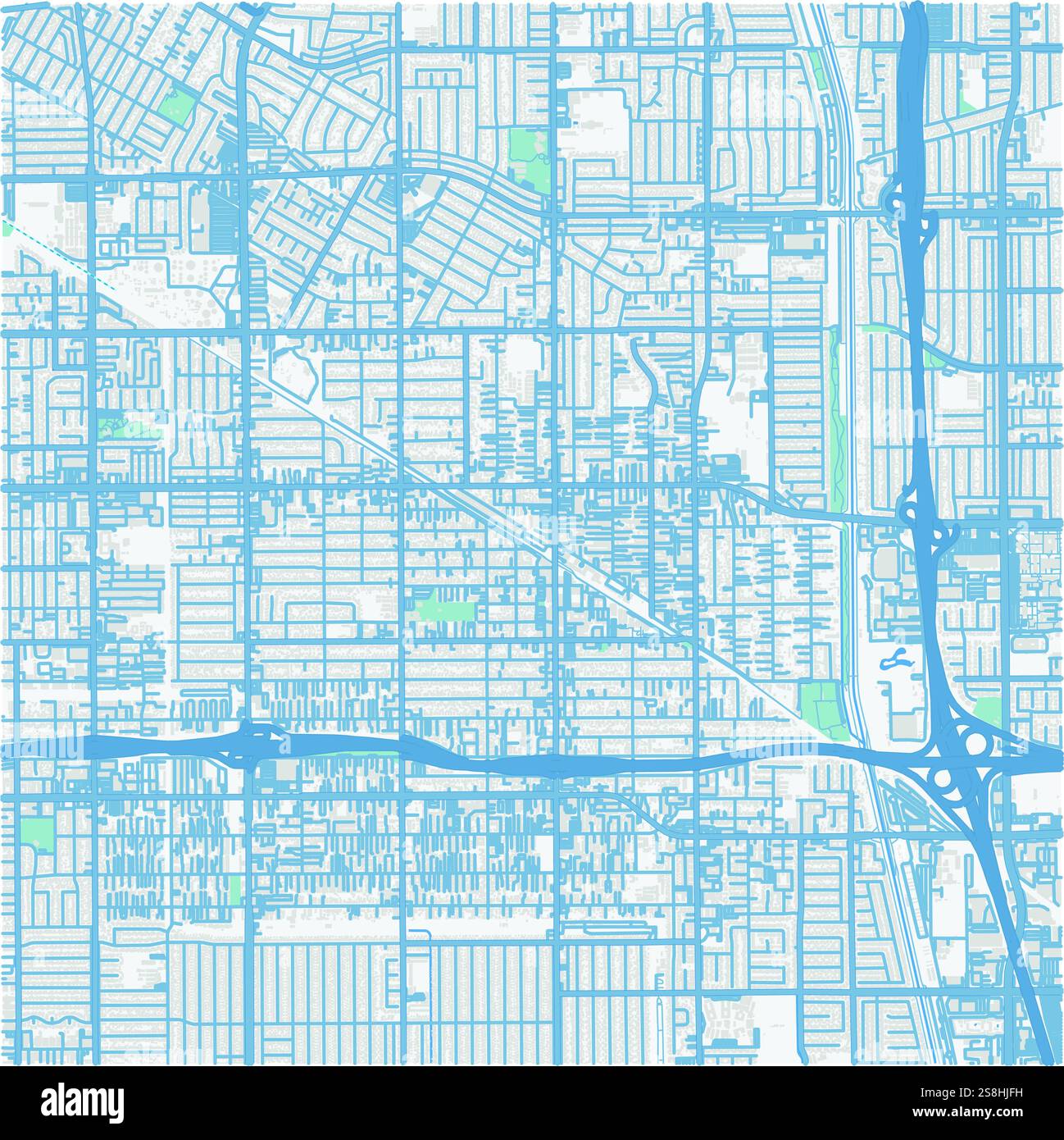 Map of bellflower hi-res stock photography and images - Alamy