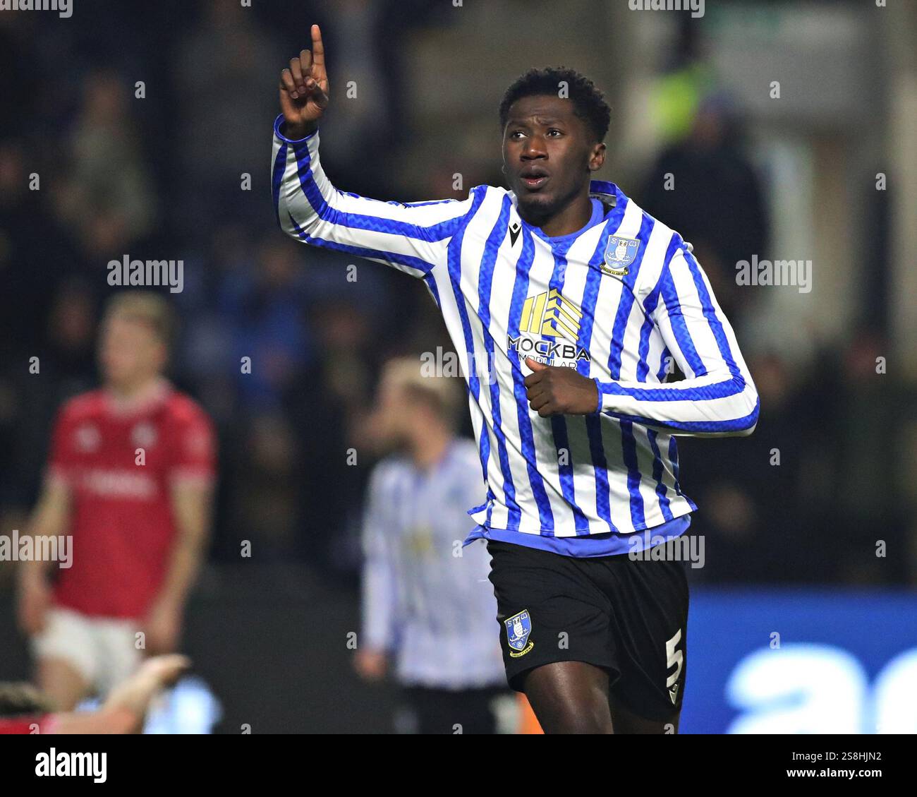 Sheffield, UK. 22nd Jan, 2025. Djeidi Gassama of Sheffield Wednesday ...