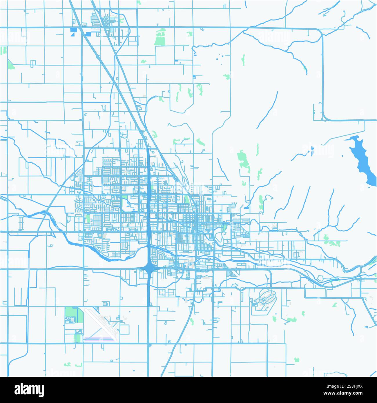 Porterville map hi-res stock photography and images - Alamy