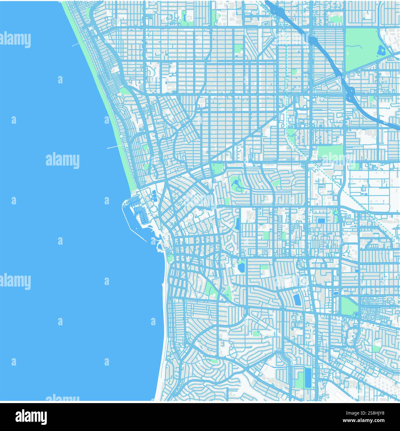 Map of redondo beach hi-res stock photography and images - Alamy