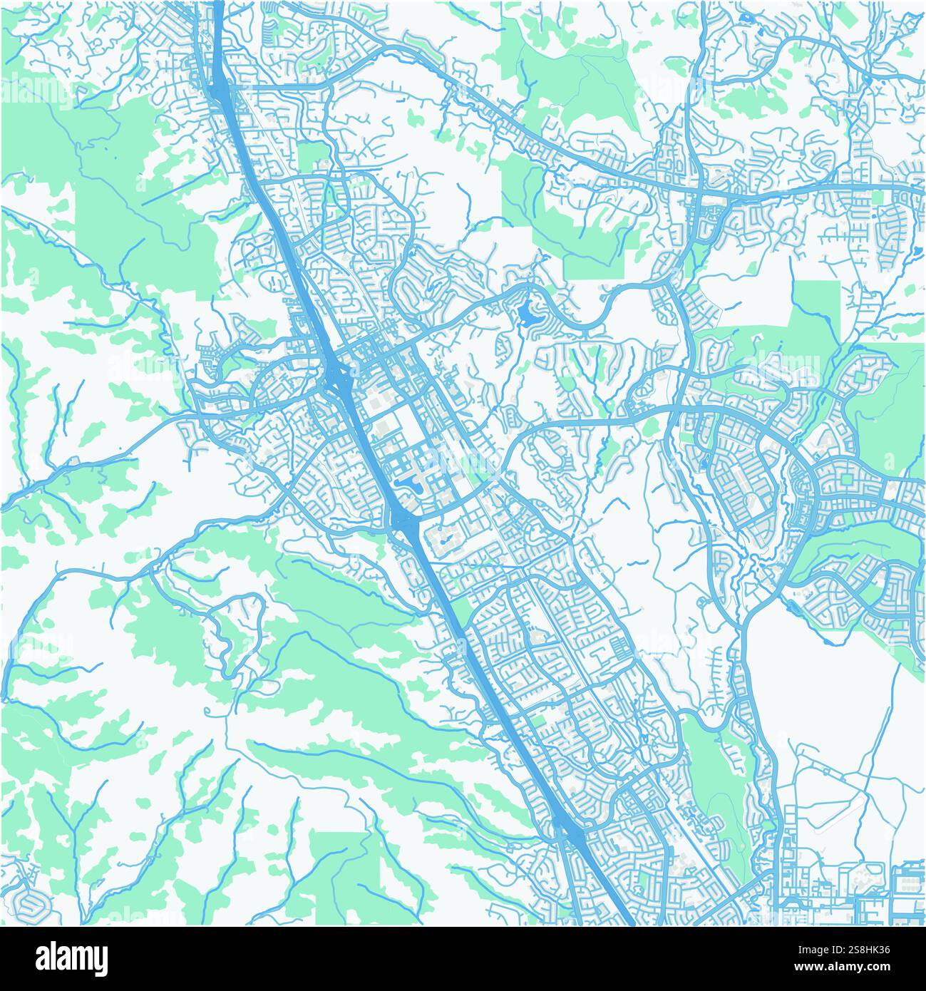 Map of san ramon Stock Vector Images - Alamy