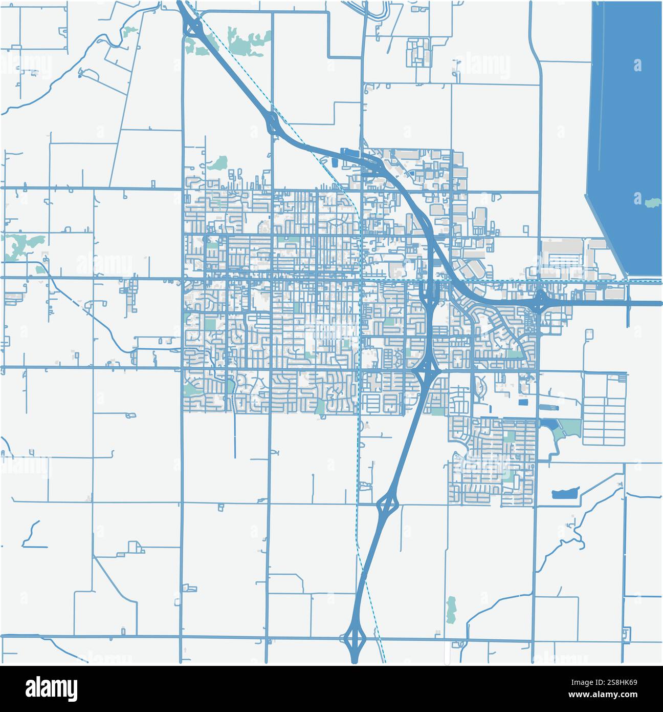 Woodland california map Stock Vector Images - Alamy