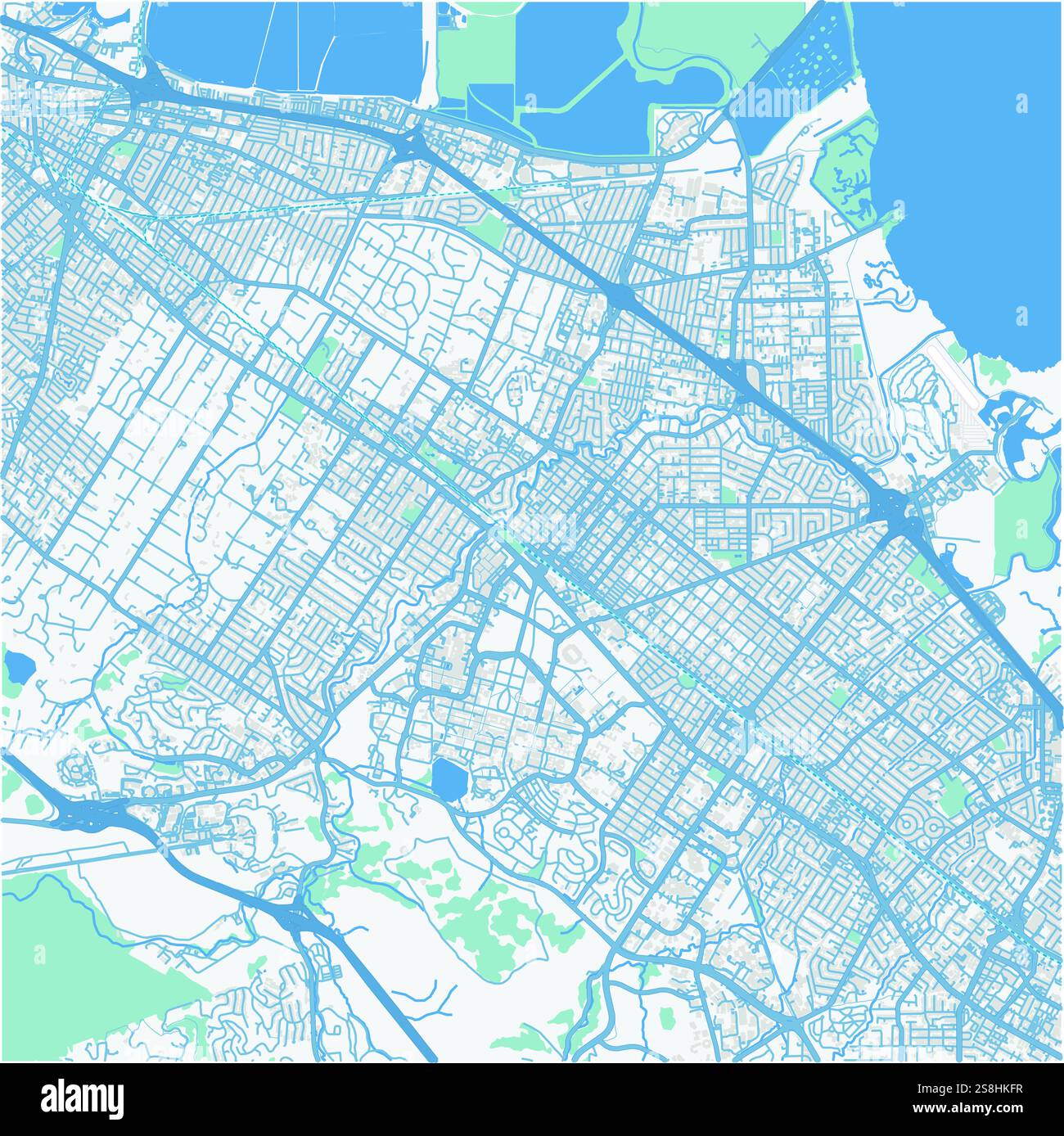 Map of palo alto Stock Vector Images - Alamy