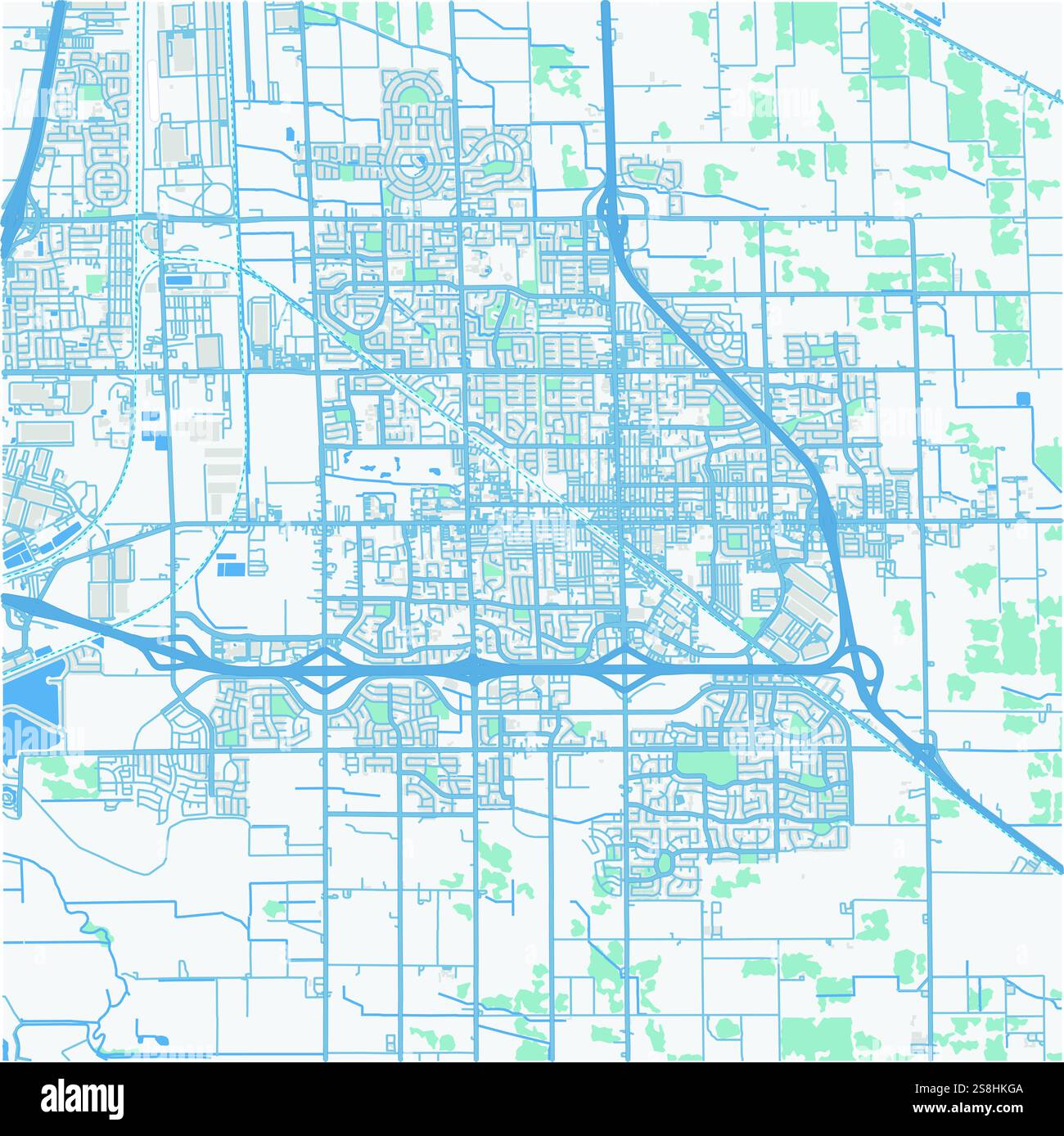 Map of manteca hi-res stock photography and images - Alamy