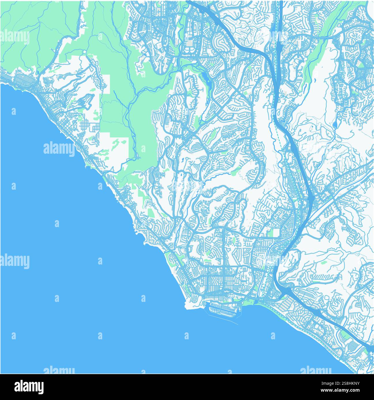 Map of laguna niguel Stock Vector Images - Alamy
