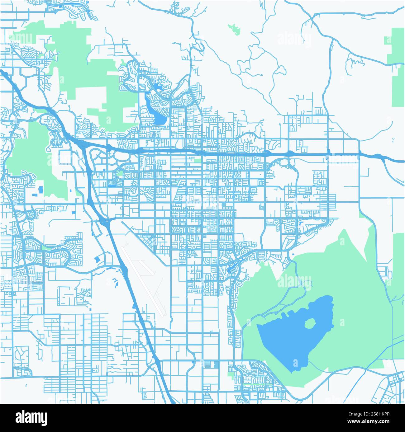 Map of moreno valley Stock Vector Images - Alamy