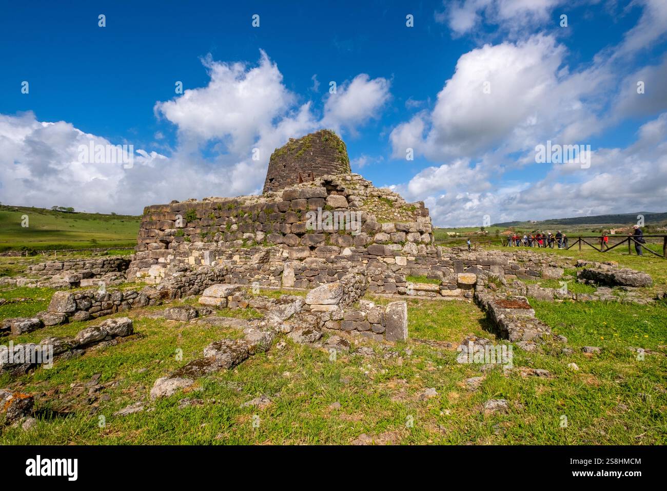 Nuragic people, monument Nuraghe Santu Antine, prehistoric tower ...