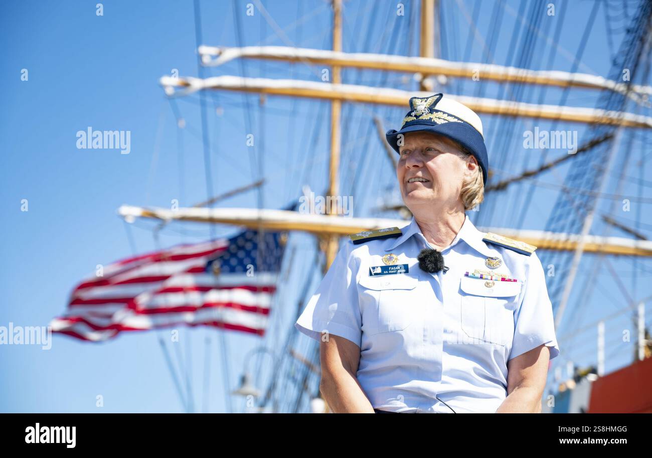New London, United States. 19 August, 2022. U.S Coast Guard Commandant ...