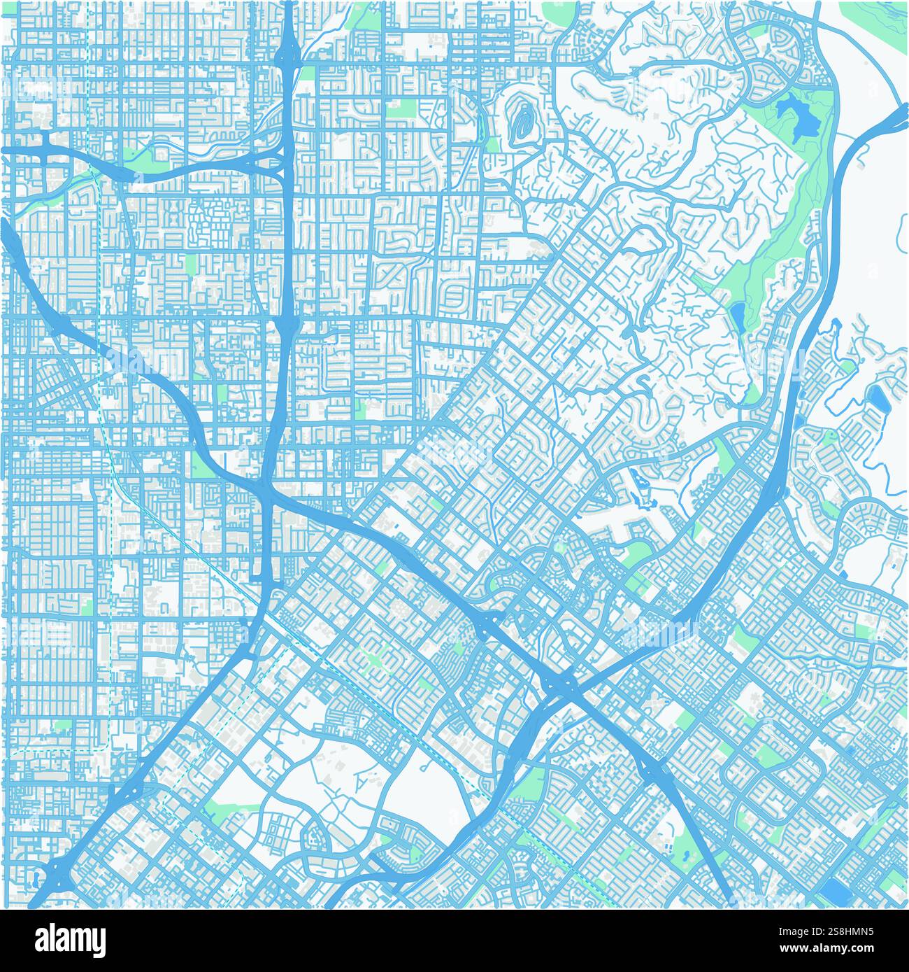 Map of tustin Stock Vector Images - Alamy