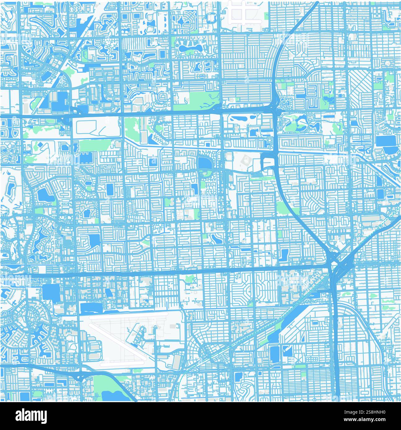 Map of miami gardens Stock Vector Images - Alamy
