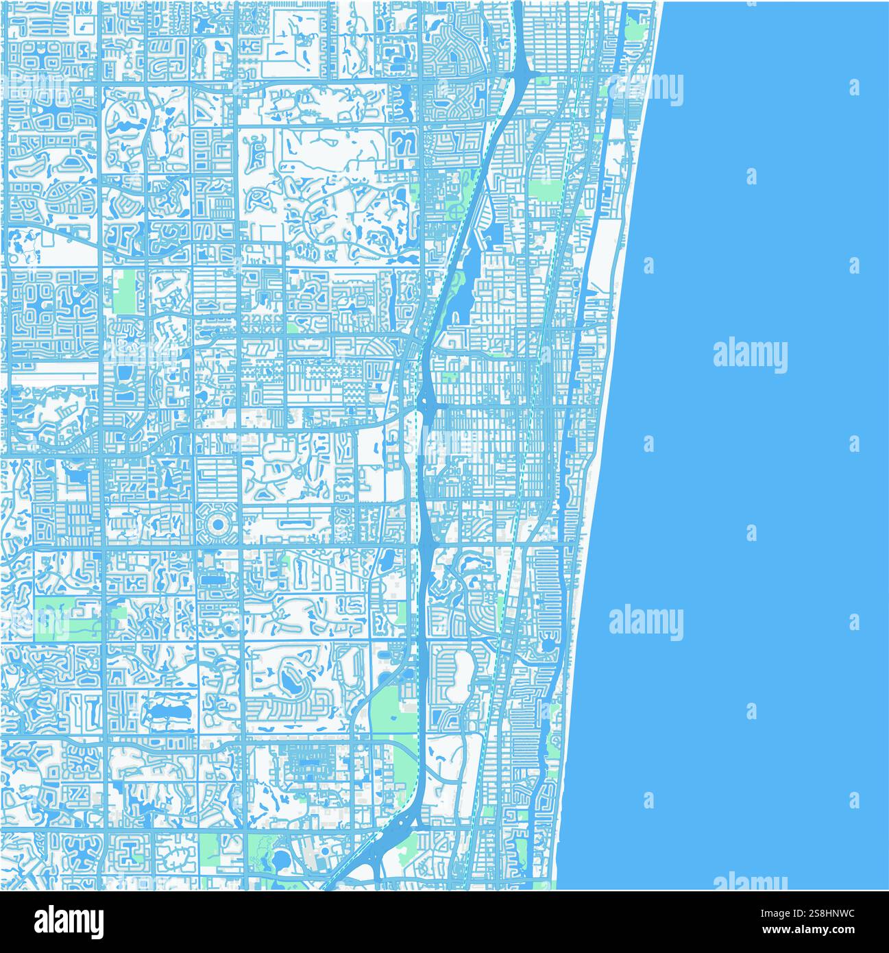 Delray beach map hi-res stock photography and images - Alamy