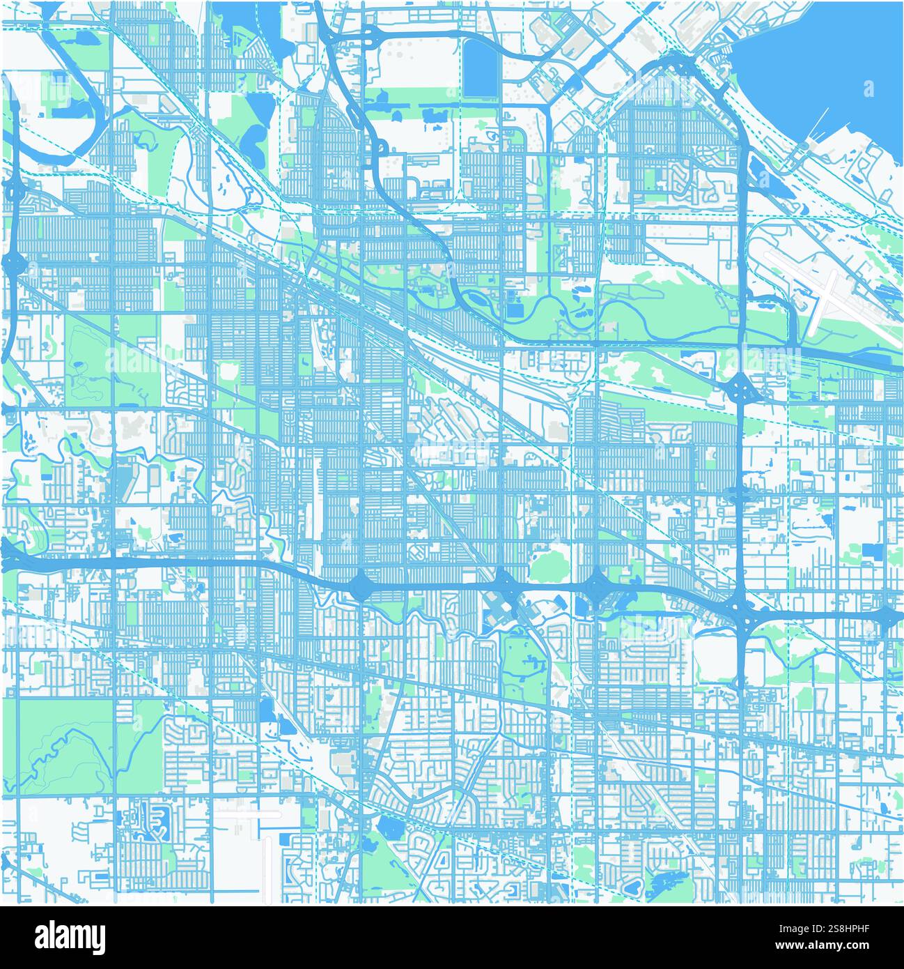 Map of hammond Stock Vector Images - Alamy