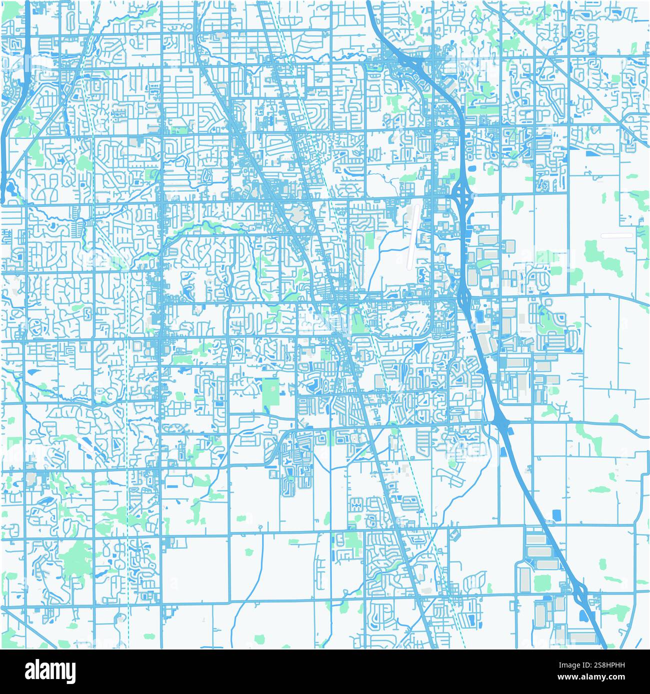 Map of greenwood hi-res stock photography and images - Alamy