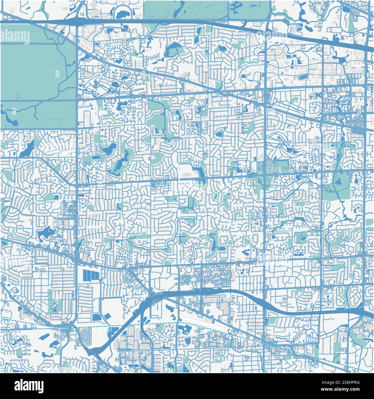 Map of schaumburg hi-res stock photography and images - Alamy