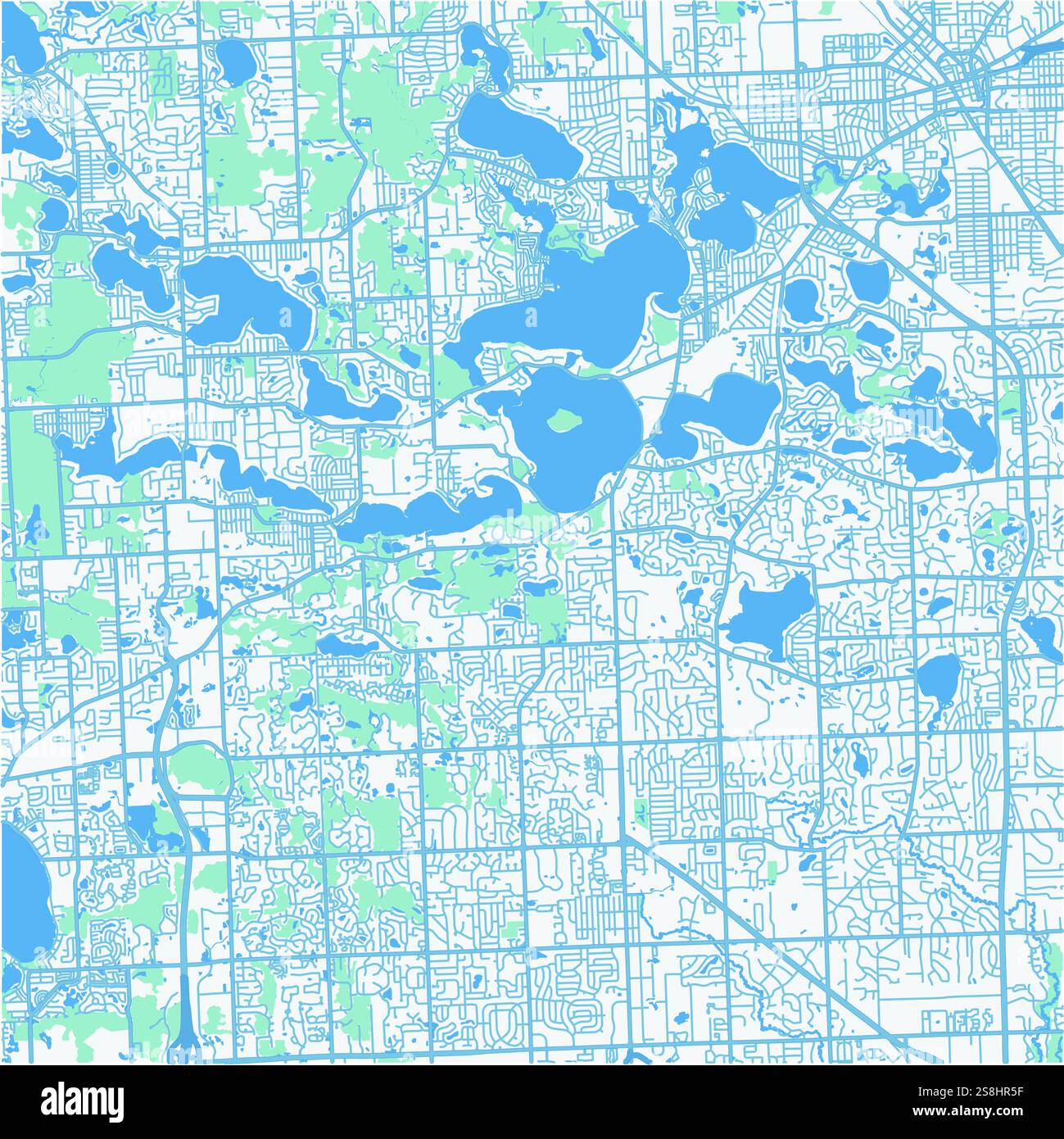 Map of west bloomfield township hi-res stock photography and images - Alamy