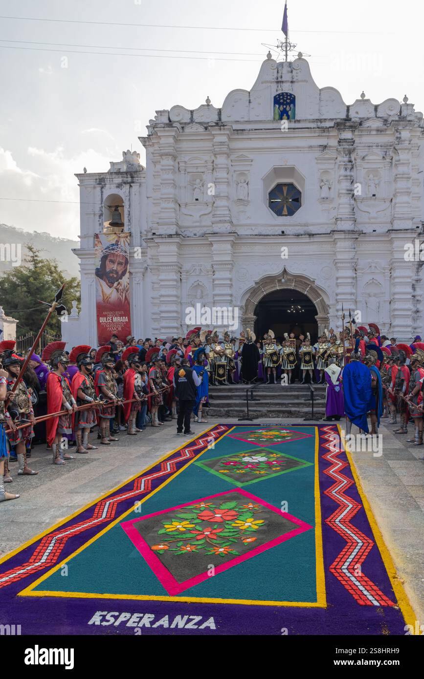 Antigua Guatemala, Sacatepequez, Guatemala. March 10, 2024. Semana ...