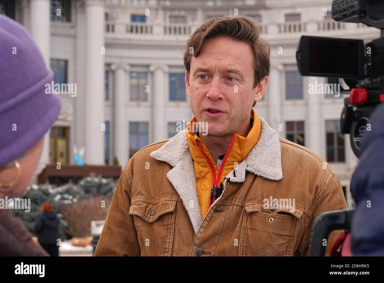 Denver Mayor Mike Johnston talks about immigration issues and how his ...