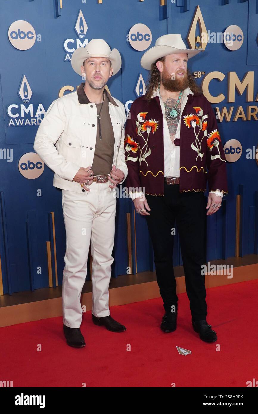 Nashville Tennessee Usa 20th Nov 2024 Tj Osborne And John Osborne