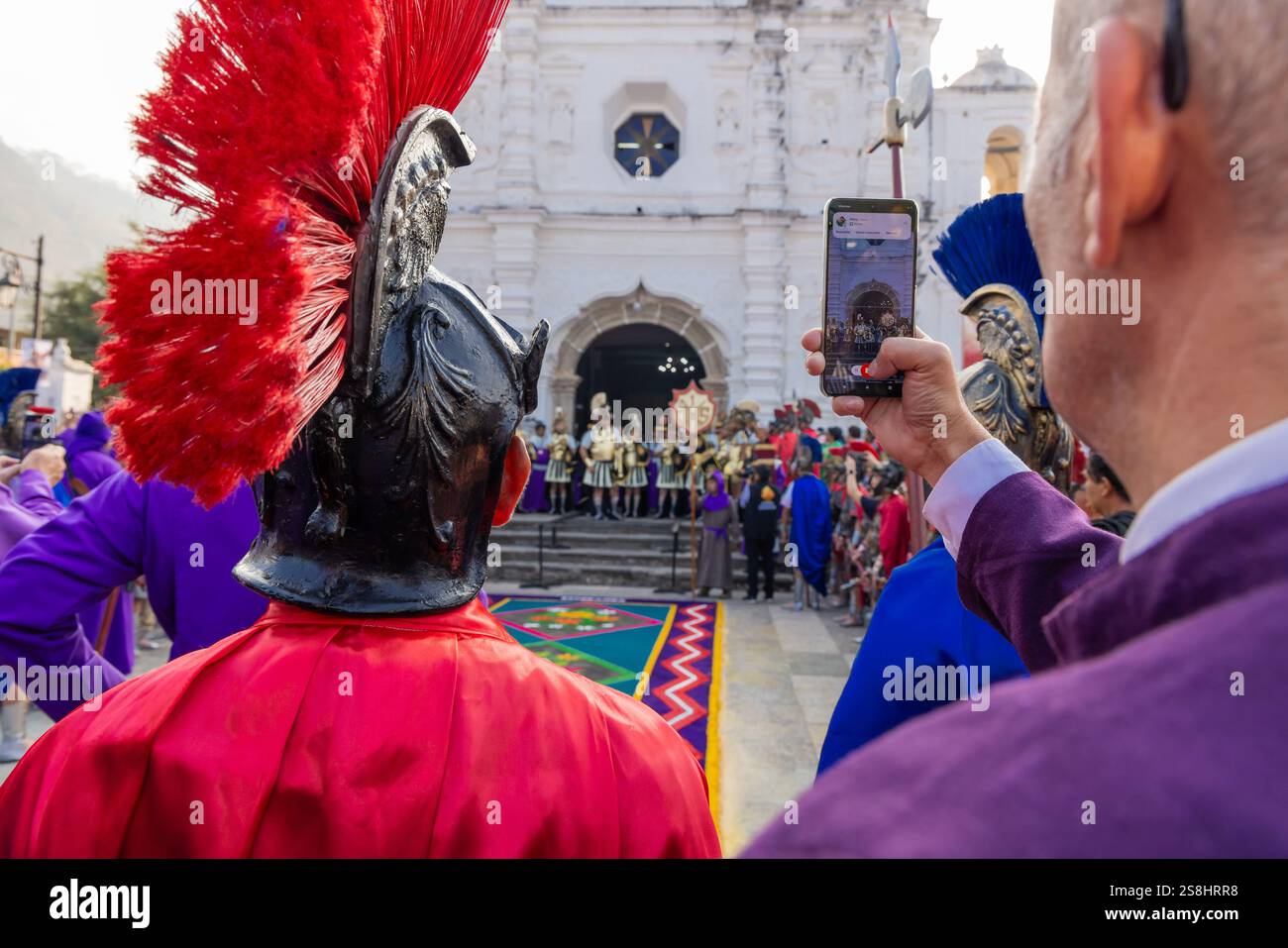 Antigua Guatemala, Sacatepequez, Guatemala. March 10, 2024. Semana ...