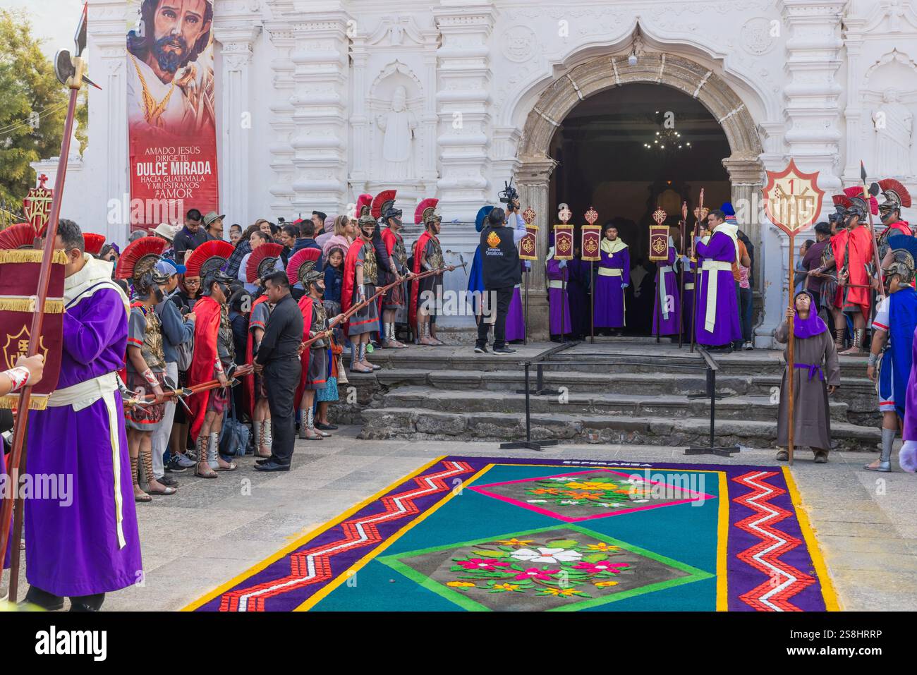 Antigua Guatemala, Sacatepequez, Guatemala. March 10, 2024. Semana ...