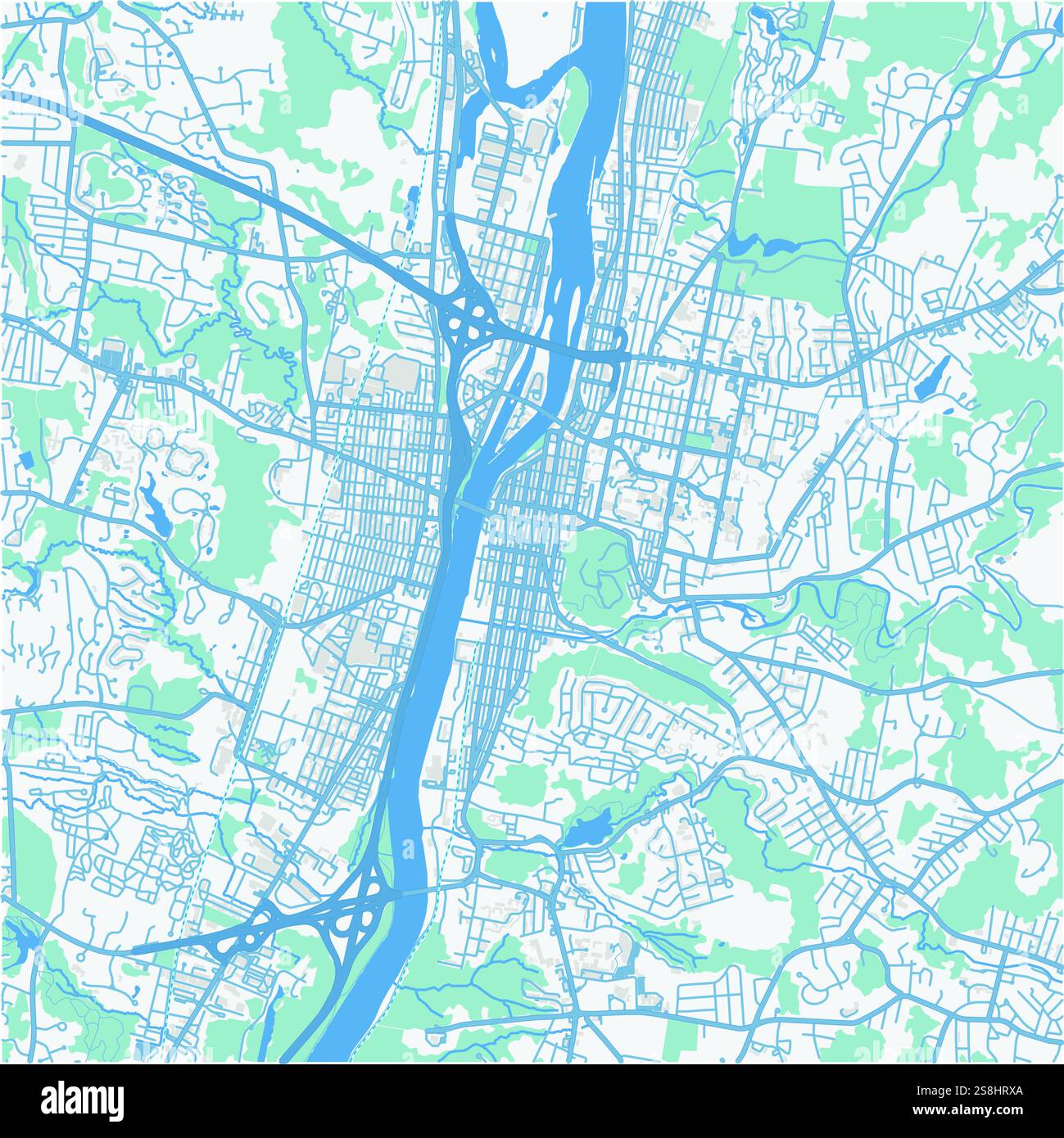 Map of troy new york Stock Vector Images - Alamy