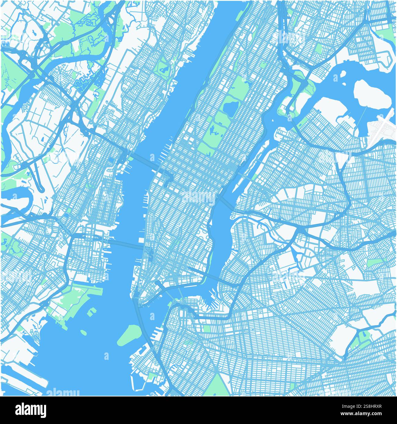 Map of new york center Stock Vector Images - Alamy