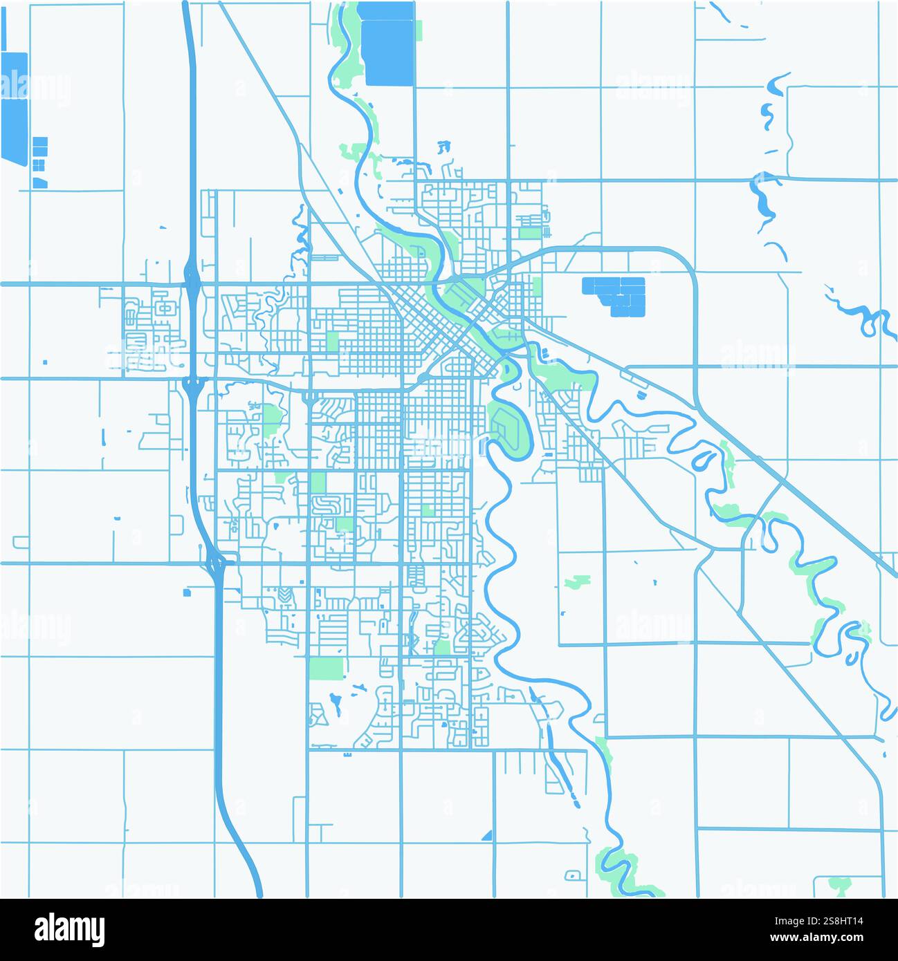 Great forks map hi-res stock photography and images - Alamy