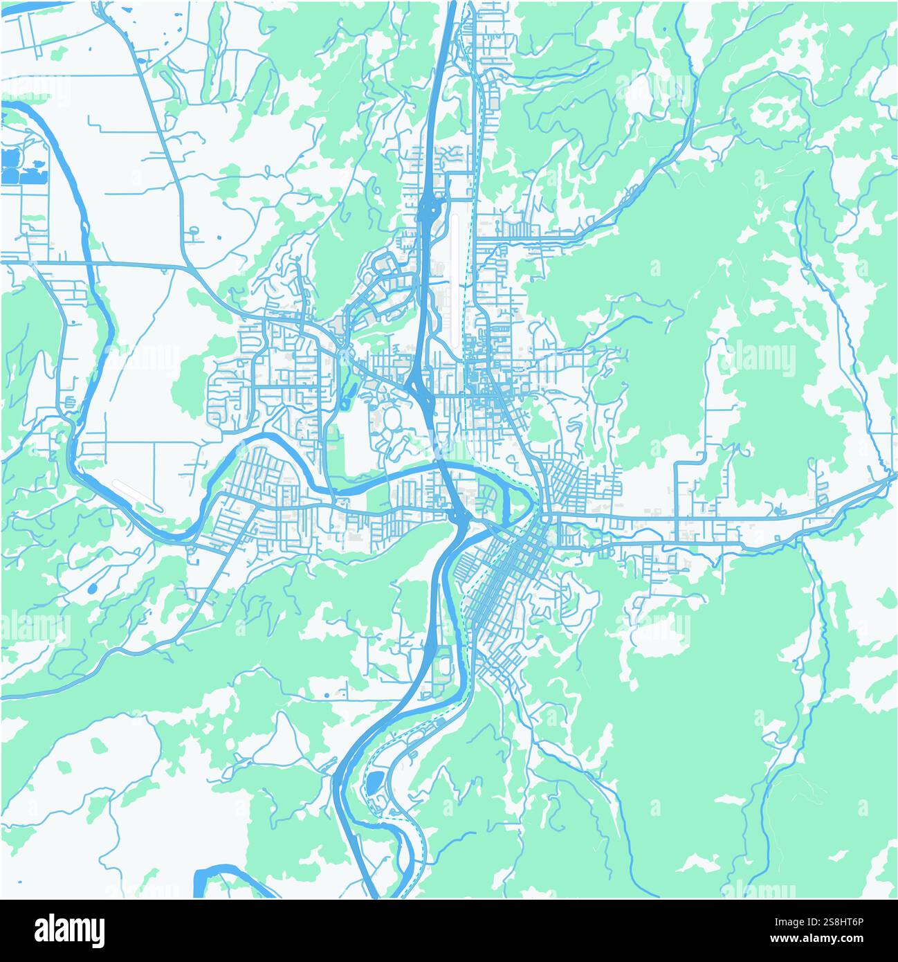 Map of roseburg Stock Vector Images - Alamy