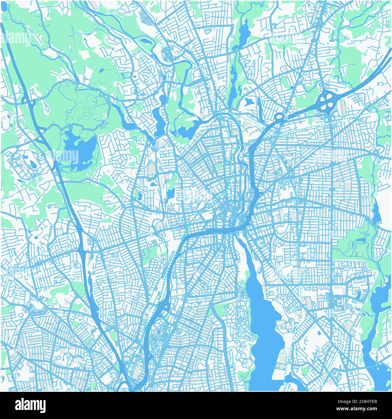 Map of central falls pawtucket hi-res stock photography and images - Alamy