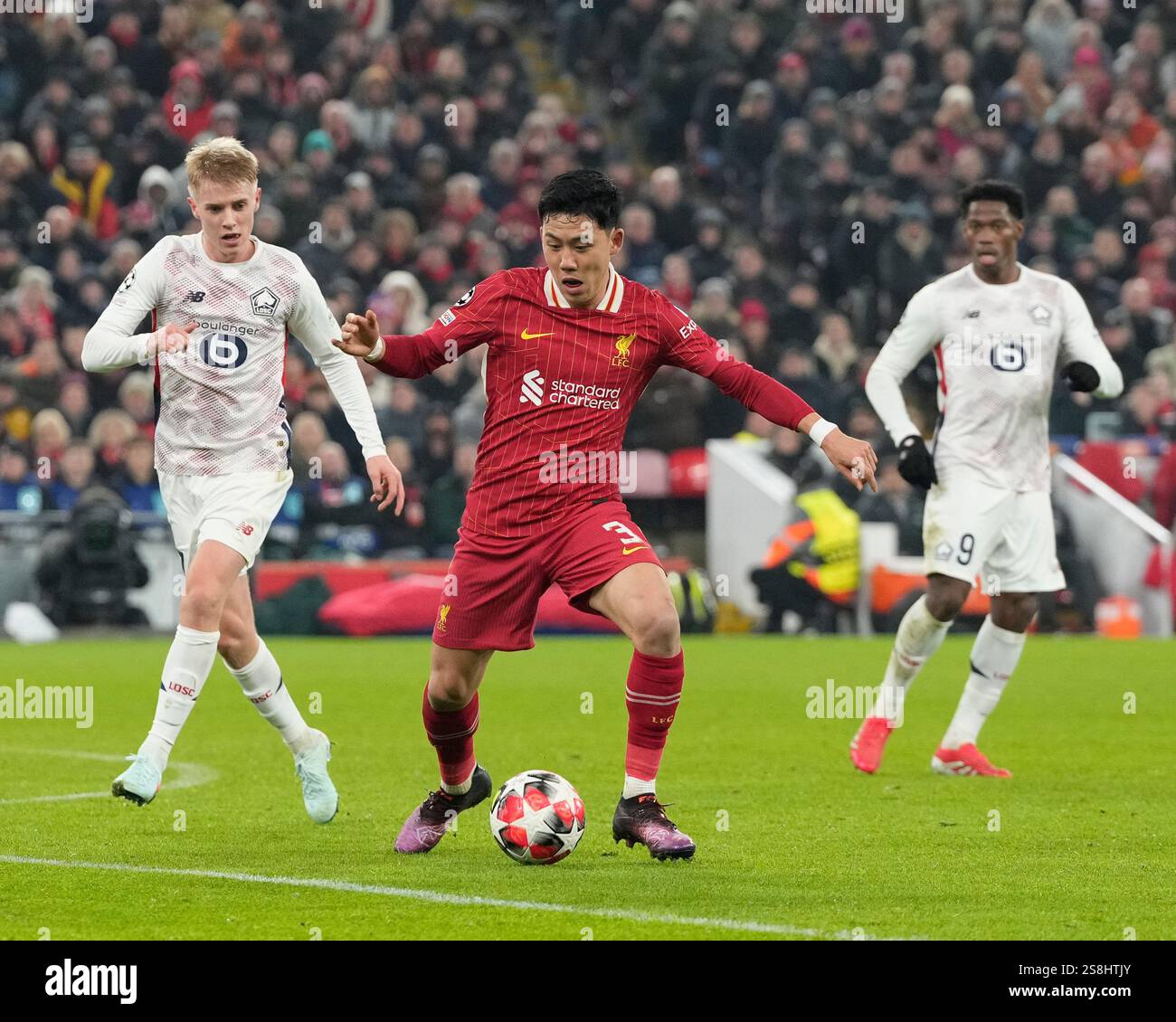Anfield, Liverpool, Merseyside, UK. 21st Jan, 2025. Champions League ...