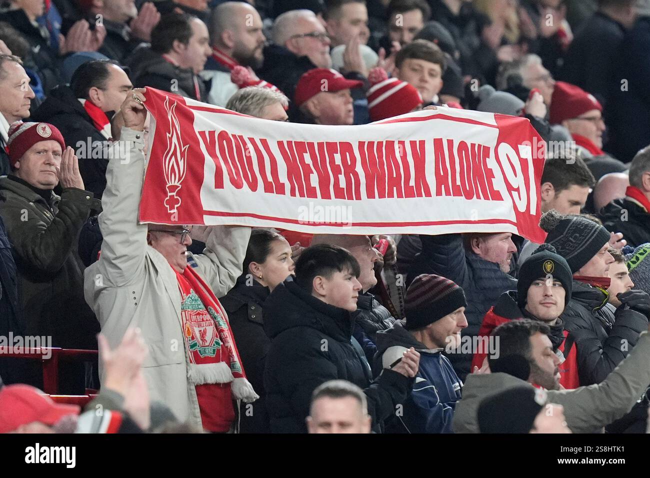Anfield, Liverpool, Merseyside, UK. 21st Jan, 2025. Champions League ...
