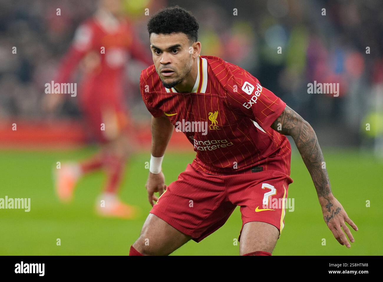 Anfield, Liverpool, Merseyside, UK. 21st Jan, 2025. Champions League ...