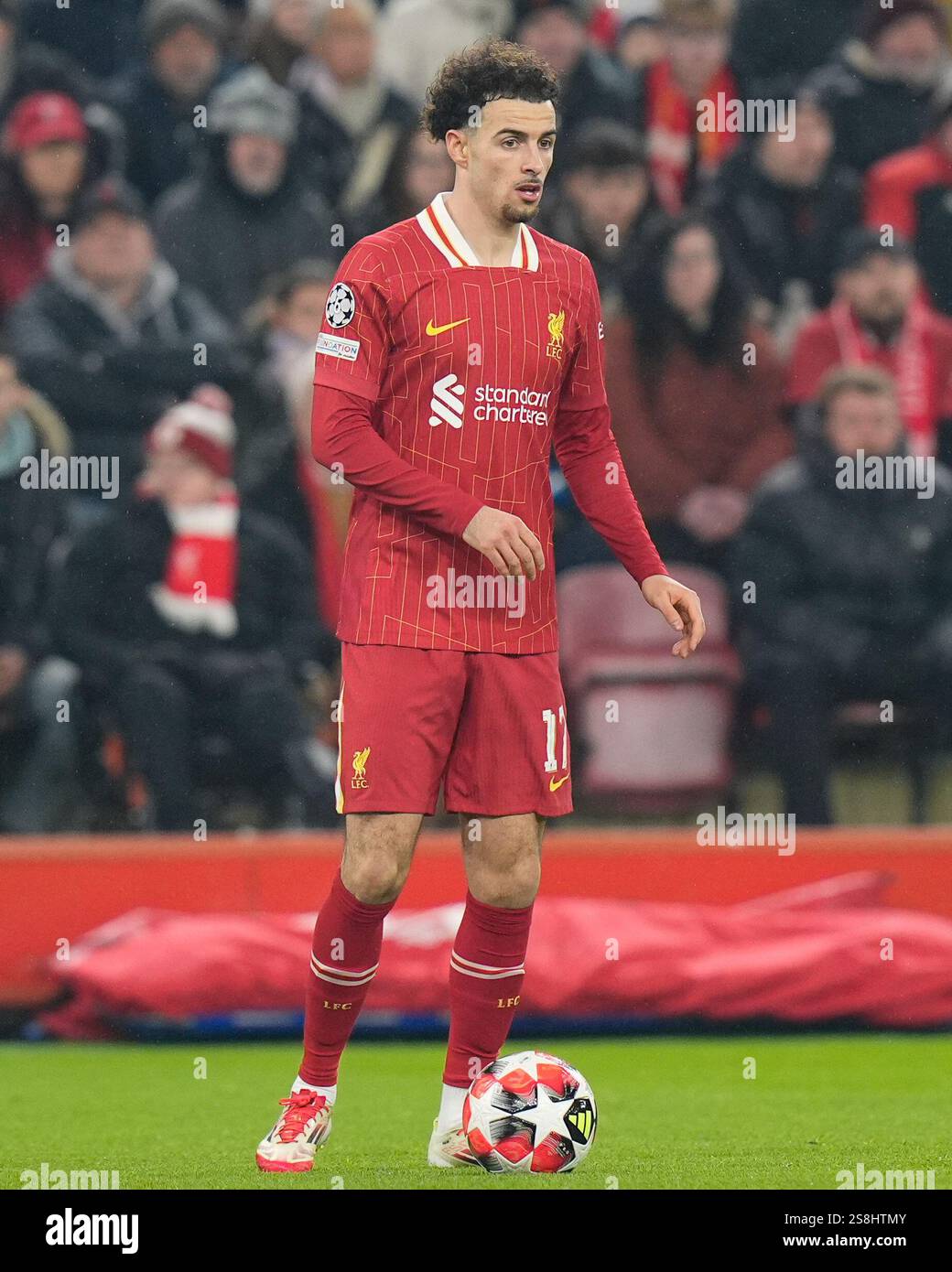 Anfield, Liverpool, Merseyside, UK. 21st Jan, 2025. Champions League ...
