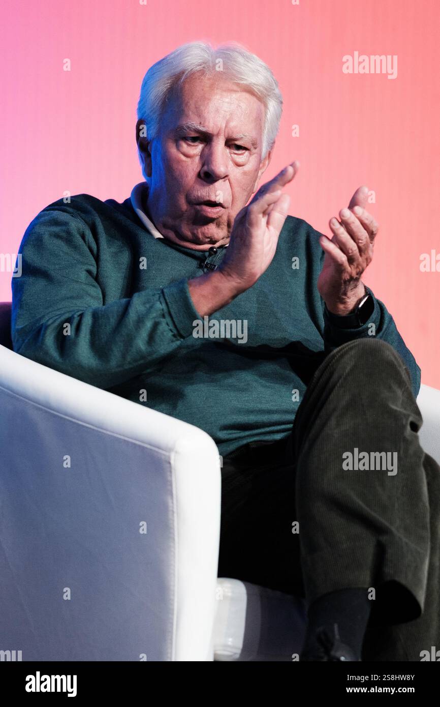 Madrid, Spain. 22nd Jan, 2025. Former Prime Minister Felipe Gonzalez ...