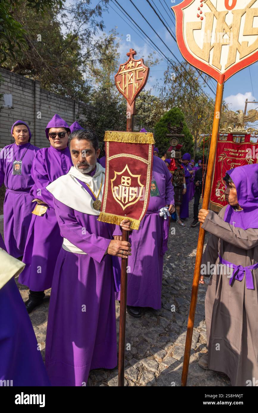 Antigua Guatemala, Sacatepequez, Guatemala. March 10, 2024. Men ...