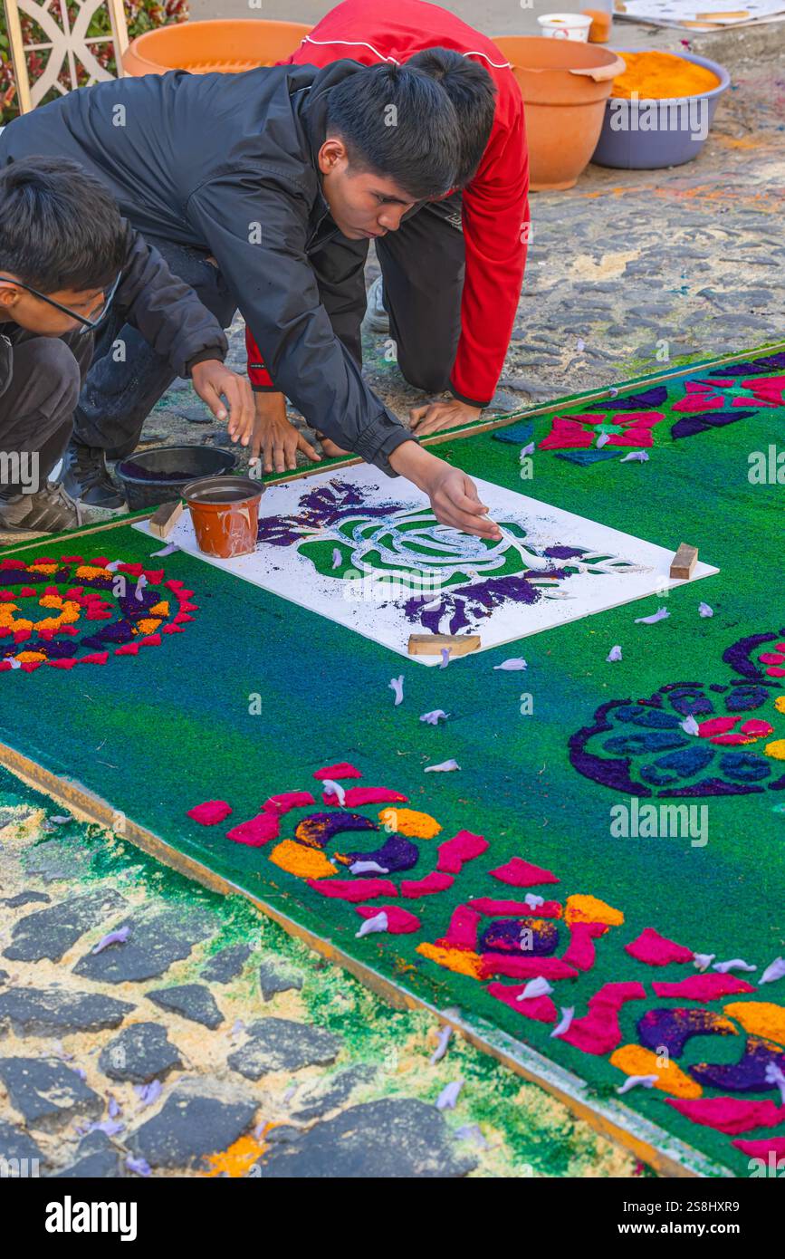 Antigua Guatemala, Sacatepequez, Guatemala. March 10, 2024. Creating ...
