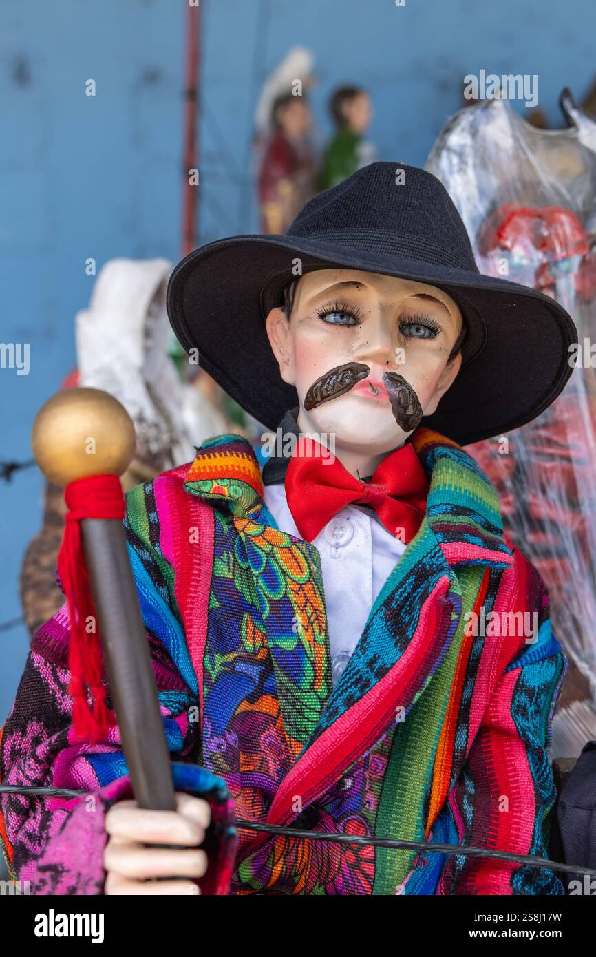 San Andres Itzapa, Chimaltenango, Guatemala. March 11, 2024. Effigies ...