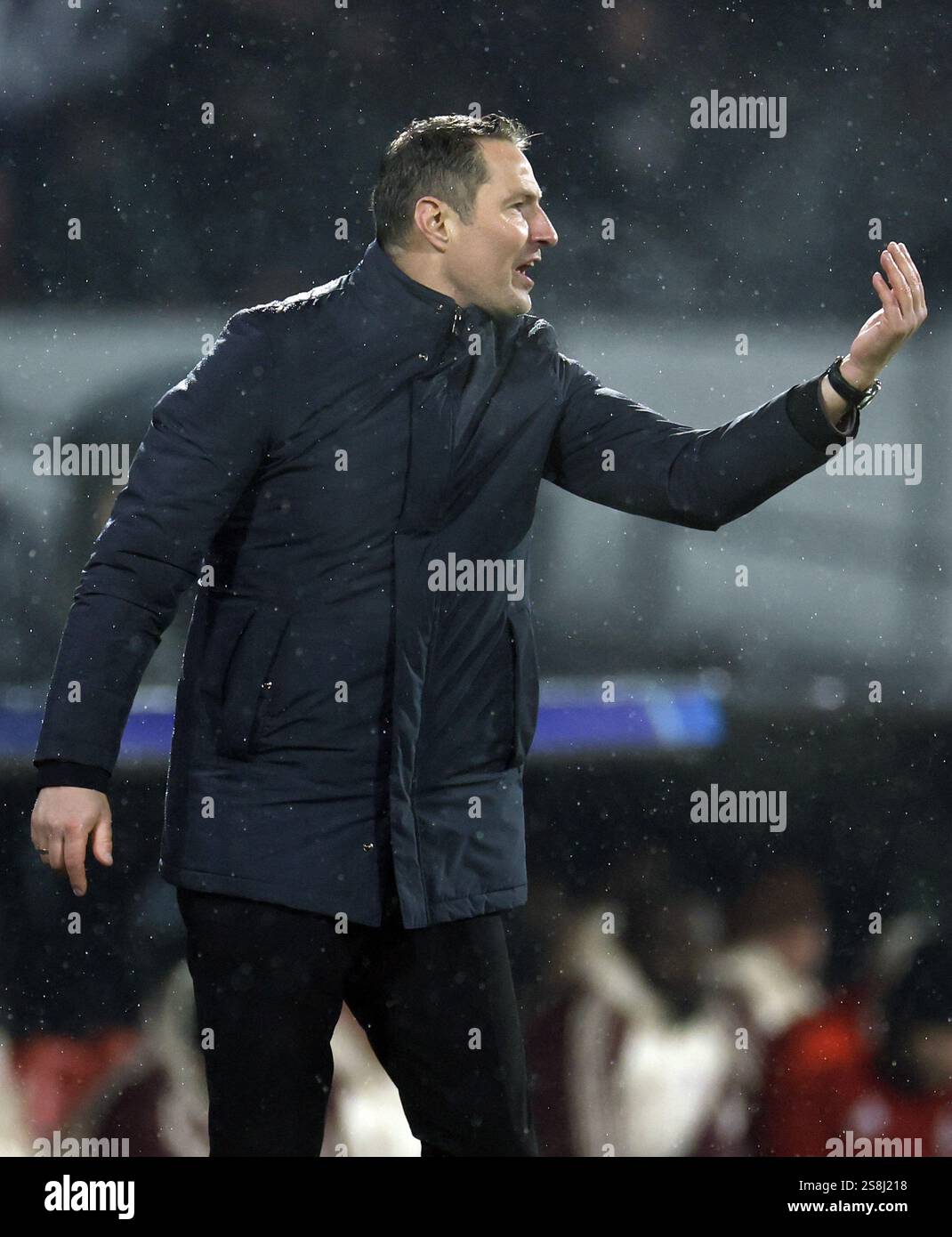 ROTTERDAM - Feyenoord coach Brian Priske during the UEFA Champions ...