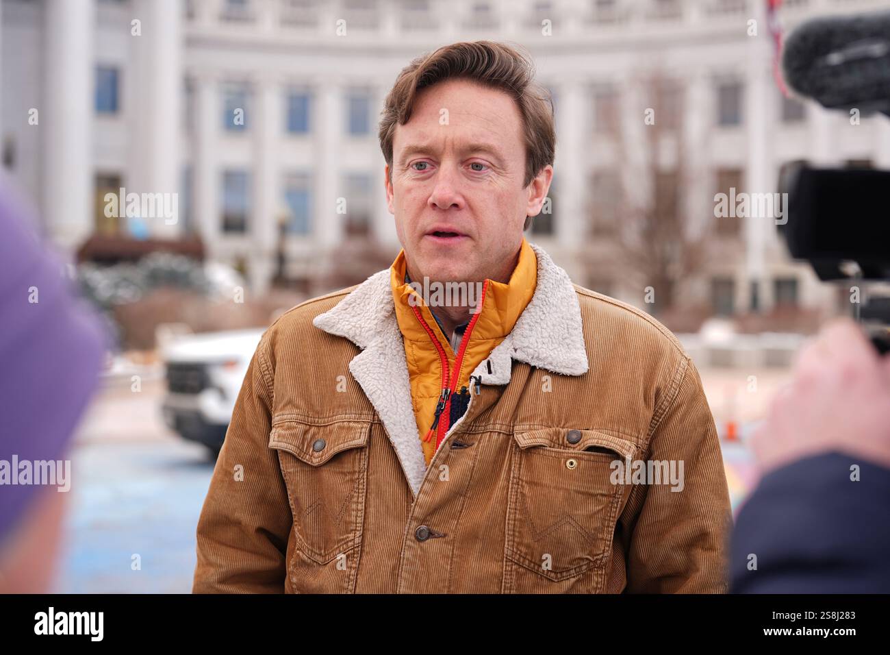 Denver Mayor Mike Johnston talks about immigration issues and how his ...