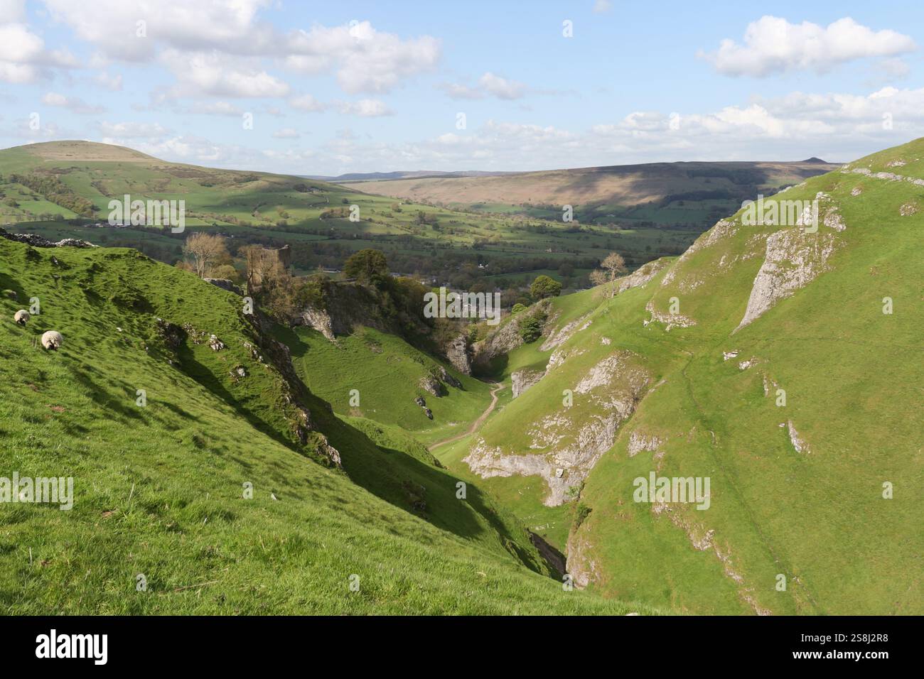 Cave dale gorge at Castleton Derbyshire England UK, English national ...