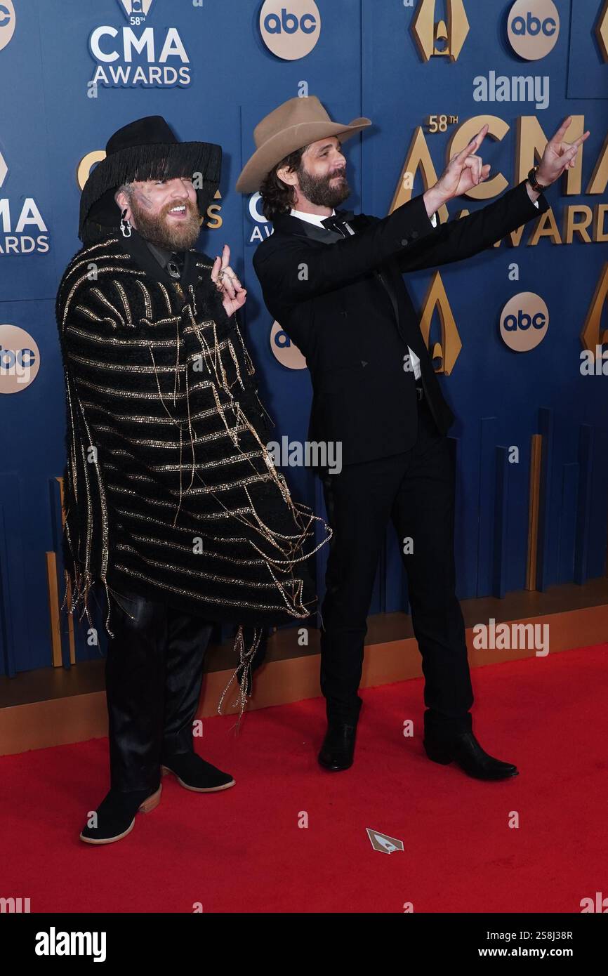 Nashville, Tennessee, USA. 20th Nov, 2024. Teddy Swims, Thomas Rhett ...