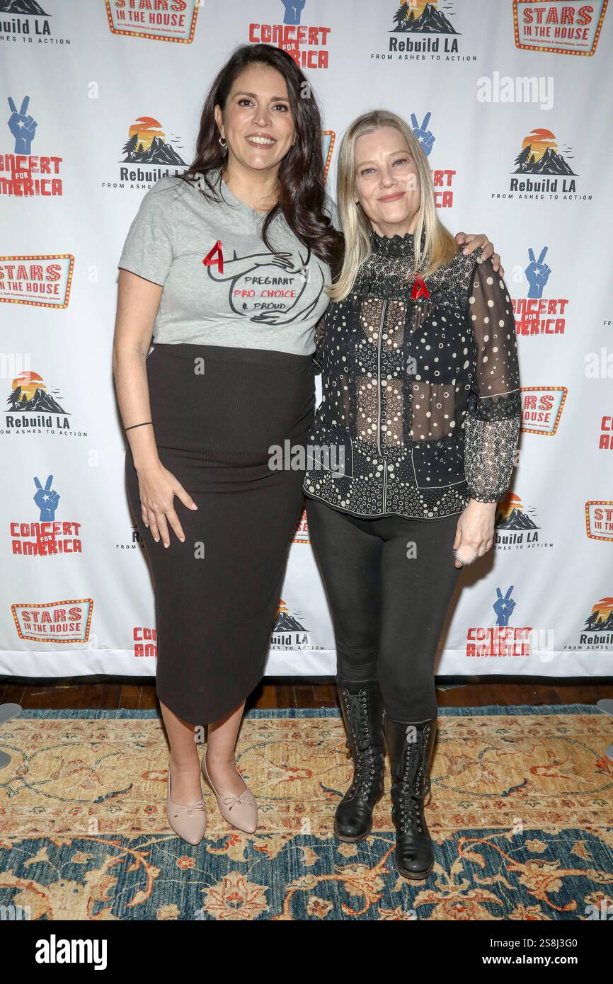 Actors Cecily Strong, left, and Kellie Overbey attend the Concert For ...