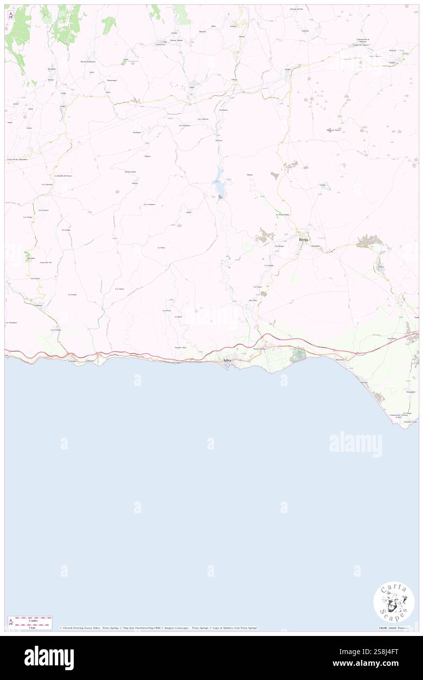 Map of adra spain Cut Out Stock Images & Pictures - Alamy