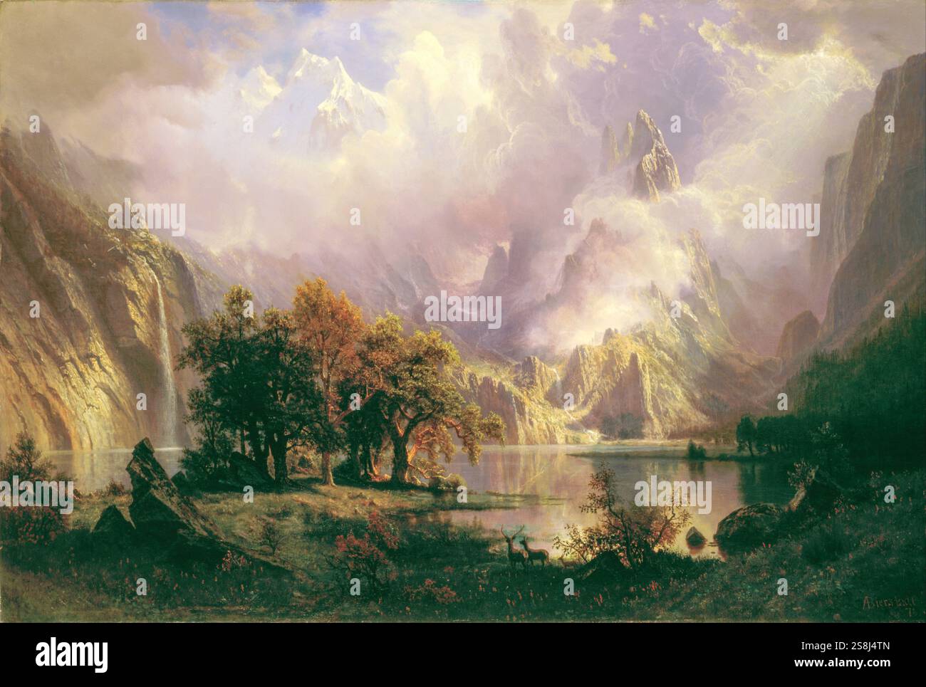 In 1859, Bierstadt was part of an expedition to the Rocky Mountains led ...